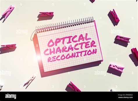 Hand Writing Sign Optical Character Recognition Internet Concept The