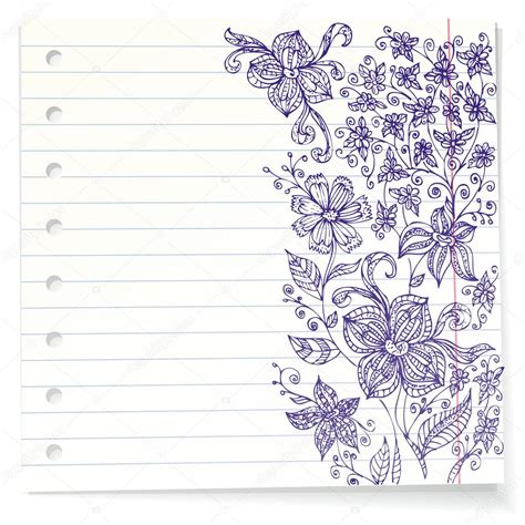 Notebook Paper Doodles Background At Sherlyn Weyer Blog