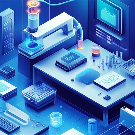 A Visual Of A Product Testing Lab With Various Test Equipment And Samples Premium Ai Generated