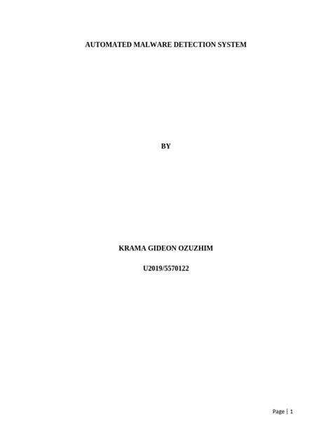 Automated Malware Analysis Update 3 [1] Pdf Malware Machine Learning