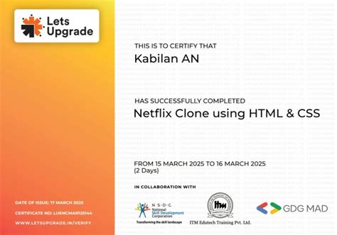 Webdevelopment Html Css Learning Letsupgrade Techskills Kabilan A N