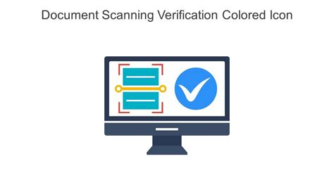 Document Scanning Verification Colored Icon In Powerpoint Pptx Png And
