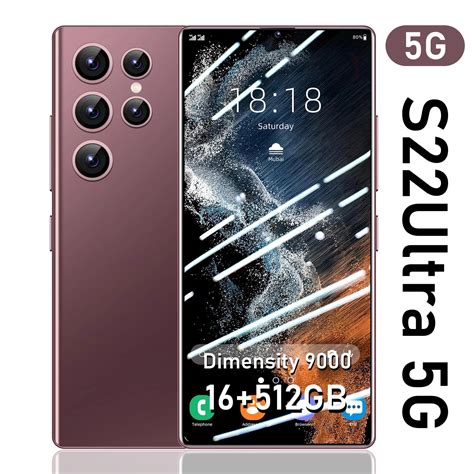 글로벌 버전 S22 울트라 스마트 폰 6 8 인치 Hd 얼굴 잠금 해제 스마트 폰 듀얼 Sim 마이크로 Sd 핸드폰 Aliexpress