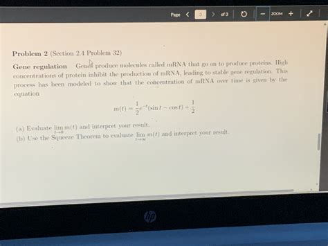 Solved Problem 2 Section 2 4 Problem 32 Gene Regulation Chegg Com