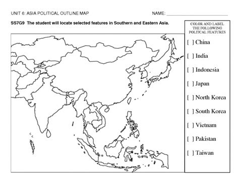Blank Southeast Asia Map
