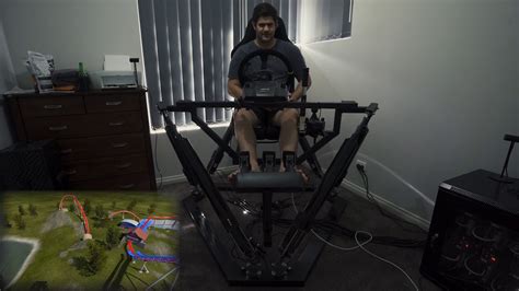 Diy 6dof Simulator No Limits 2 First Human Test Youtube