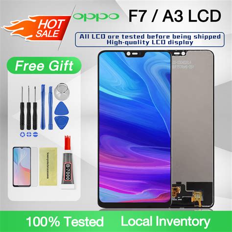 Original Lcd With Frame Compatible For Oppo F7 Cph1819 Oppo A3 Lcd