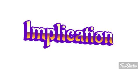 Implication Word Animated  Logo Designs