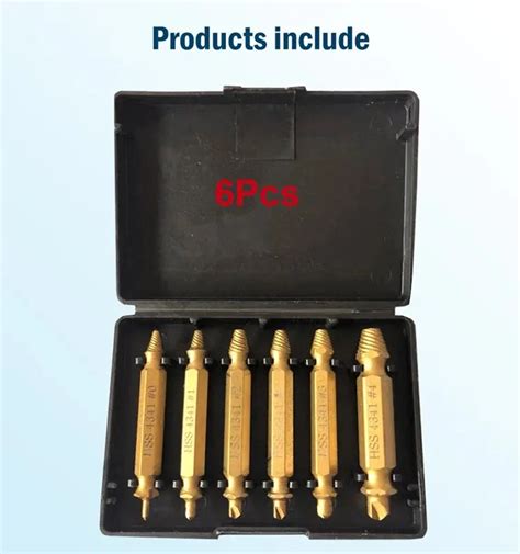 Factory Products Screw Extractor Drill Bit Extraction Kit Attachment