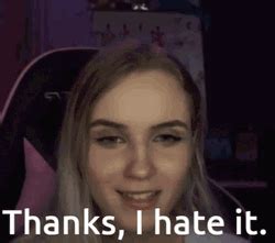 Blonde Girl Thanks I Hate It Reaction 