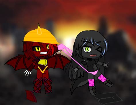 Femalegodzilla And Destoroyah Wedgie War Request By Noonbib On Deviantart