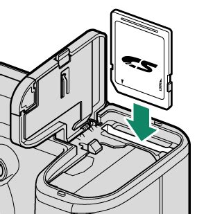 Inserting The Battery And A Memory Card