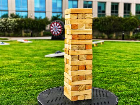 Giant Tumbling Blocks Tower Game Party Rentals Lets Party