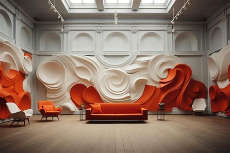 Premium Ai Image 3d Model Spatial Background Oc Rendering