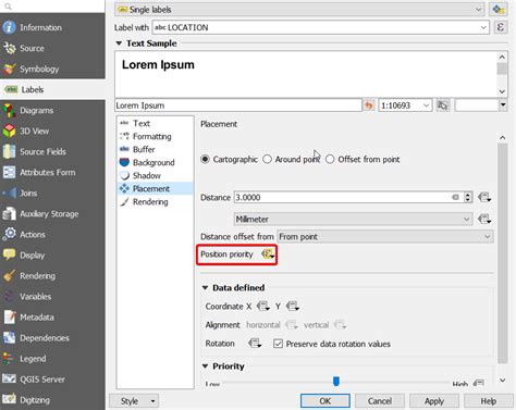 Qgis Rule Based Labeling Moved And Overlapped Geographic Information Systems Stack Exchange