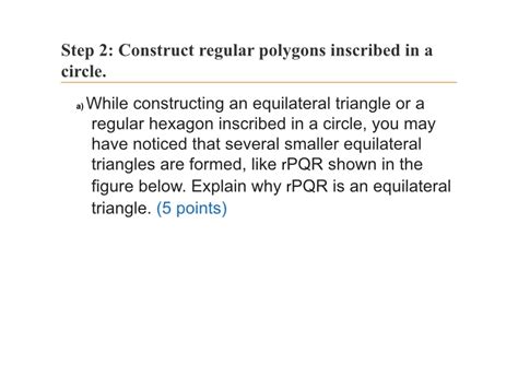 Solved Step 2 Construct Regular Polygons Inscribed In A