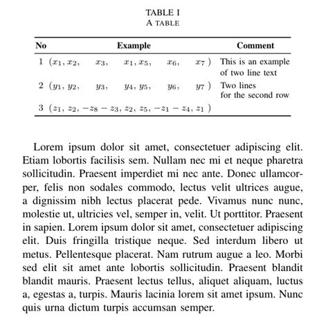 Tables How To Align Between Text And Math Between Two Columns Tex