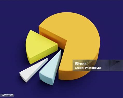 분리된 부분 비즈니스 통계 3d 렌더링이 있는 간단한 차트 파이 파이낸싱 밝은 색상의 보고서 다이어그램 0명에 대한 스톡 사진 및 기타 이미지 Istock
