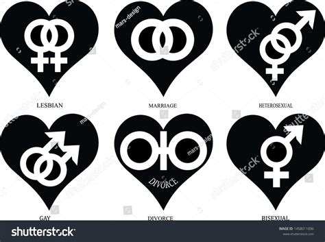 Vector Illustration Sexual Preference Symbols Stock Vector Royalty Free 1458011096 Shutterstock