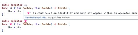 Why Can I Overload ⚔️ As An Operator But Not 💗 ·