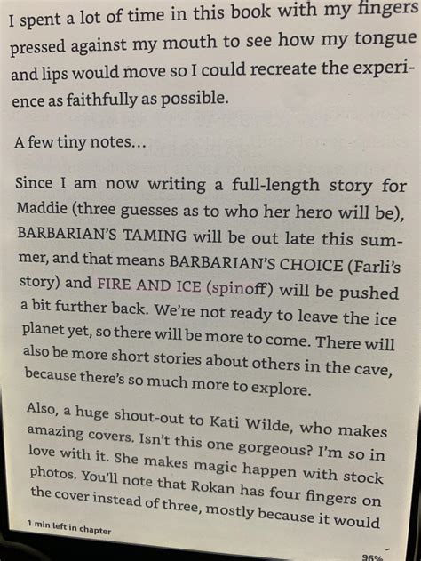 What Is This Spin Off Ruby Dixon Mentions At The End Of Barbarians