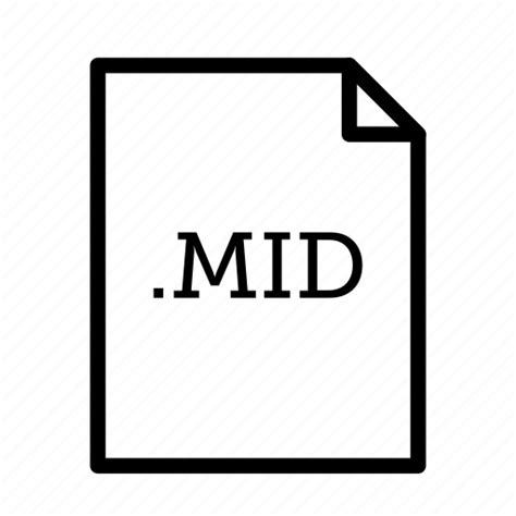 Mid Application Download File Files Format Midi File Icon
