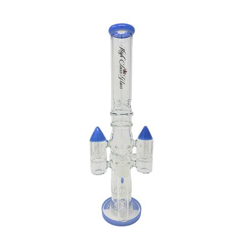 High Class Glass Rocket Ship Gold Spectrum Cbd Wholesale