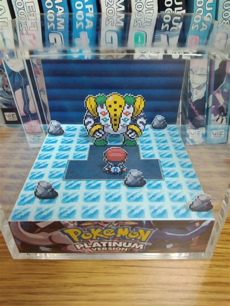 Regigigas Snowpoint Temple Pokémon 3d Diorama Cube Handmade Crystal Pokémon Diorama Cube