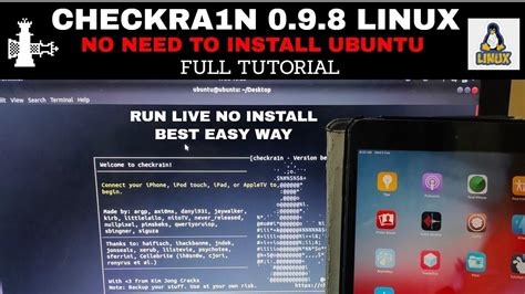 Just A Tech Checkra1n Linux Full Tutorial Checkra1n