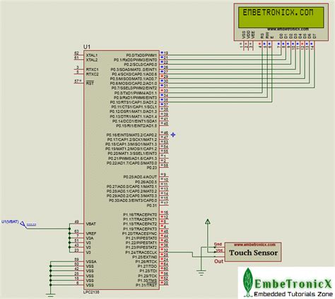 Touch Sensor Interfacing With LPC2148 TTP223B EmbeTronicX