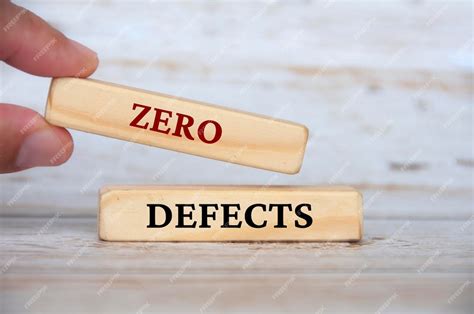 Premium Photo Zero Defects Text On Wooden Blocks Business Culture And Operational Excellence
