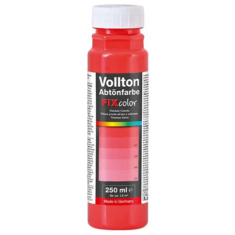 Fixcolor Vollton Und Abtönfarbe Signalrot 250 Ml Signalrot 250