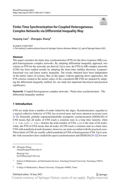 Finite Time Synchronization For Coupled Heterogeneous Complex Networks Via Differential