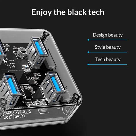 ORICO 4 Ports USB Hub Data Cable 100 CM