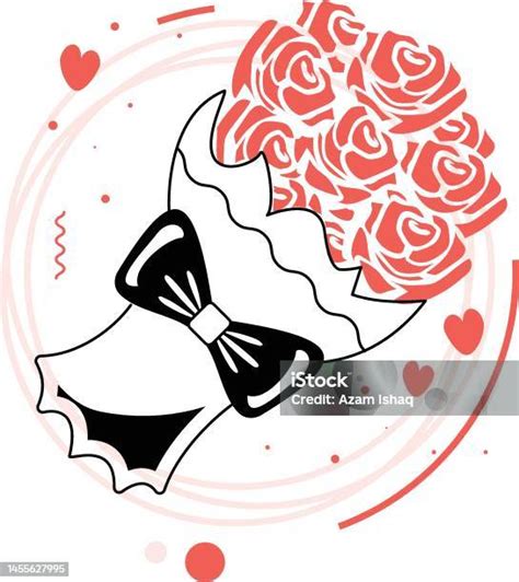 결혼식 묶음 벡터 아이콘 디자인 발렌타인 데이 기호 사랑과 로맨스 기호 우정과 사랑 질병 스톡 일러스트 특별한 개념에 대 한 꽃다발 감정에 대한 스톡 벡터 아트 및 기타