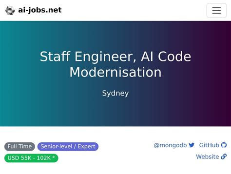 Hiring Staff Engineer Ai Code Modernisation In Sydney Raimljobs