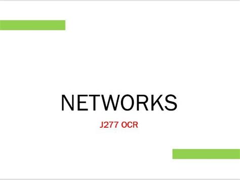 J277 Ocr Gcse Networks Bundle Teaching Resources