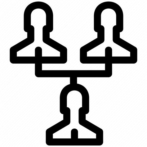 Hierarchy Concept Structure Diagram Management Business Icon