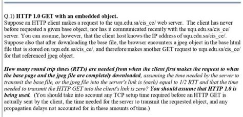 Solved Q 1 1 0 GET With An Embedded Object Suppose An Chegg