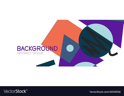 Abstract Background Blocks Lines Triangles Vector Image