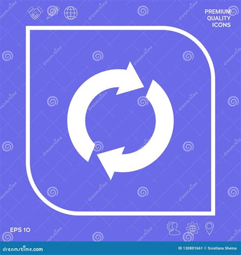 Reset Button Reload Arrows Graphic Elements For Your Design Stock Vector Illustration Of