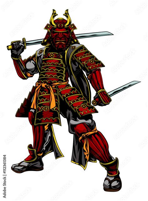 Samurai Warrior Vector