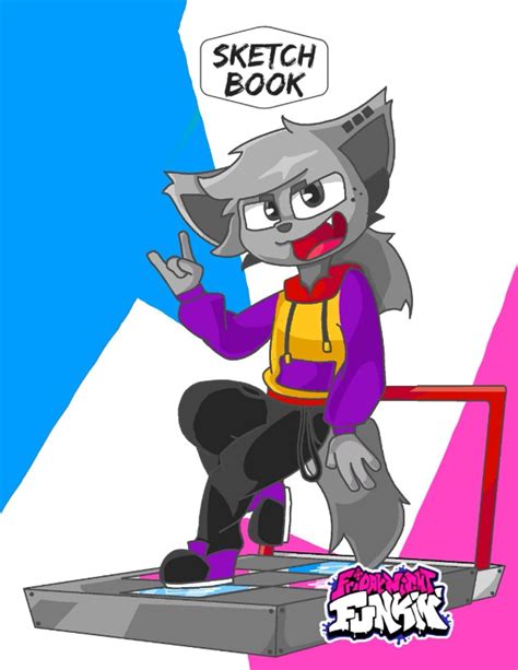 Buy Kapi Fnf Sketch Book Friday Night Funkin Cover 8 5 X 11 Inches 120 Pages Blank Unlined