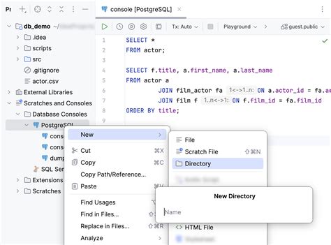 Query Consoles Intellij Idea Documentation