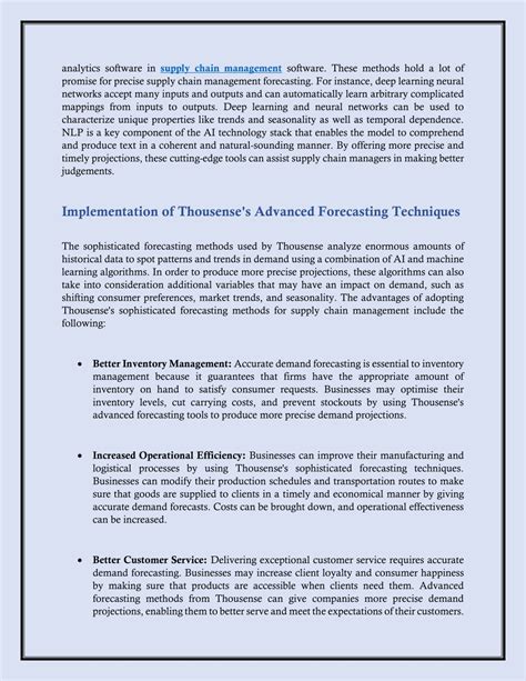 Ppt Revamping Supply Chain Management With Advanced Forecasting