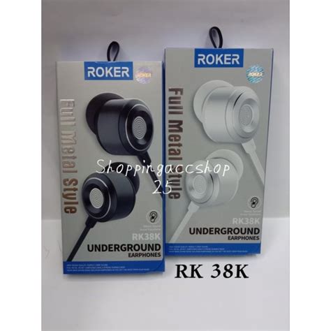 Jual Heandsfree Headset Earphone Roker Underground Rk K Original