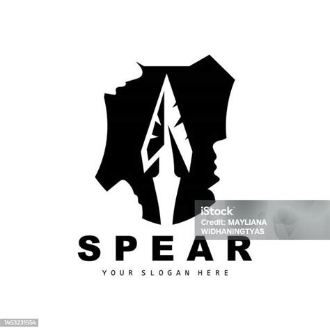 창 로고 사냥 장비 디자인 화살 전쟁 무기 제품 브랜드 벡터 검에 대한 스톡 벡터 아트 및 기타 이미지 검 검투사 고대의