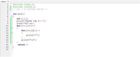 As Part Of My C Programming Challenge Day 12 And Pattern Series Day 1 I Explored An