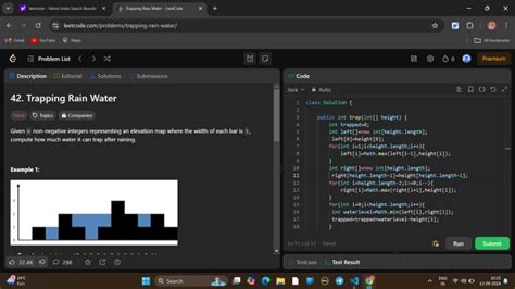 Mansha Pandey On Linkedin Leetcode Algorithm Coding Trappingrainwater Problemsolving Tech