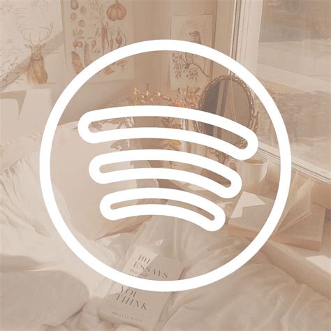 Spotify Aesthetic Logo Beige Spotify Icon Aesthetic For Iphone On Ios